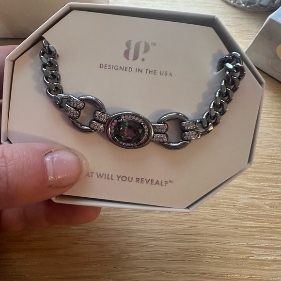 Jewelry | Bomb Party June 225 Hematite Necklace | Poshmark